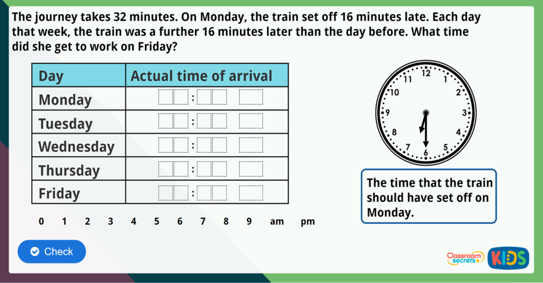Year 4 Analogue to Digital - 12 Hour Maths Challenge | Classroom ...