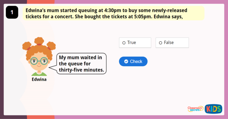 Year 3 Finding the Duration Game | Classroom Secrets Kids