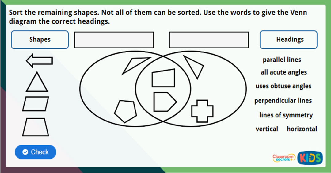 Year 3 Recognise and Describe 2D Shapes Maths Challenge | Classroom ...