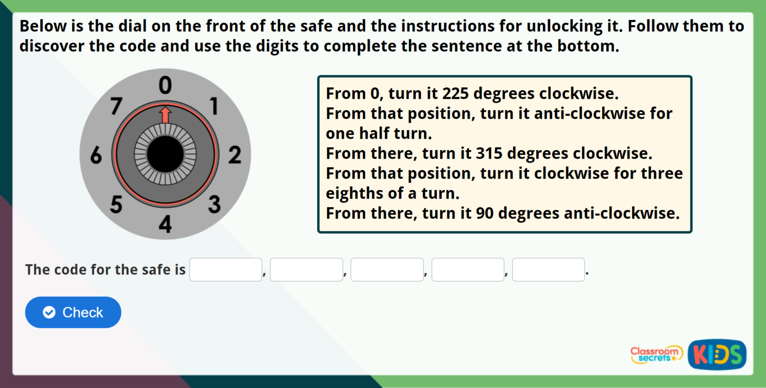 Turns and Angles Year 3 Lesson Slides | Classroom Secrets Kids