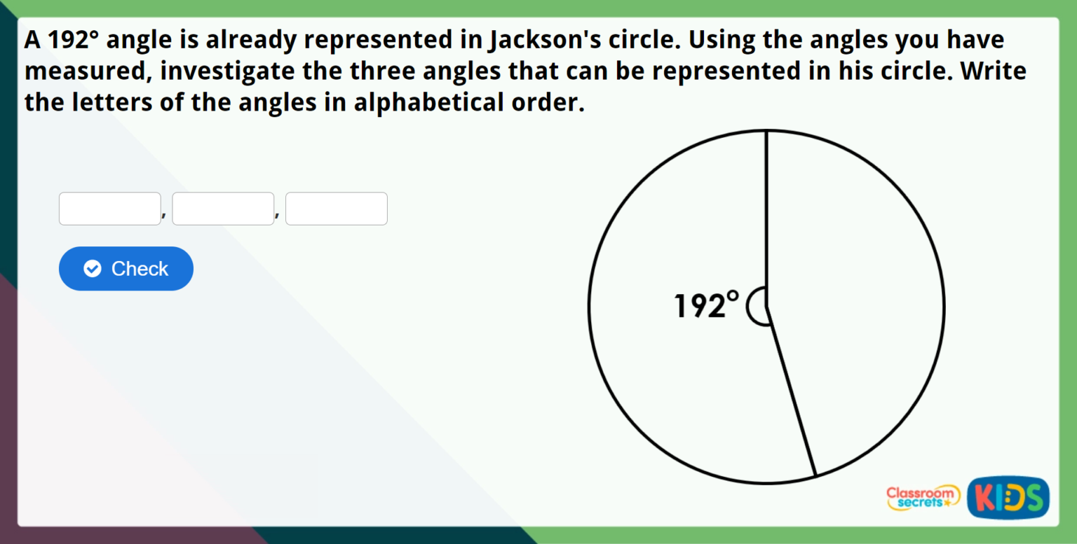 Year 5 Measure with a Protractor 1 Maths Challenge | Classroom Secrets Kids