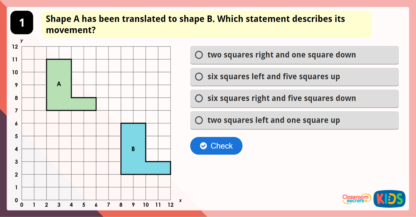 Year 5 Translation with Coordinates Maths Game | Classroom Secrets Kids