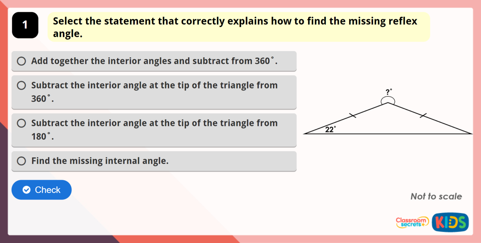 Year 6 Angles in a Triangle 3 Maths Game | Classroom Secrets Kids