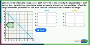Year 5 Reflection with Coordinates Maths Challenge | Classroom Secrets Kids