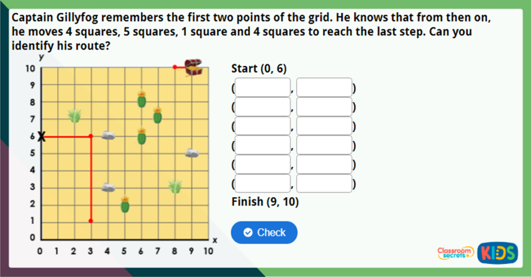 Year 4 Draw on a Grid Maths Challenge | Classroom Secrets Kids