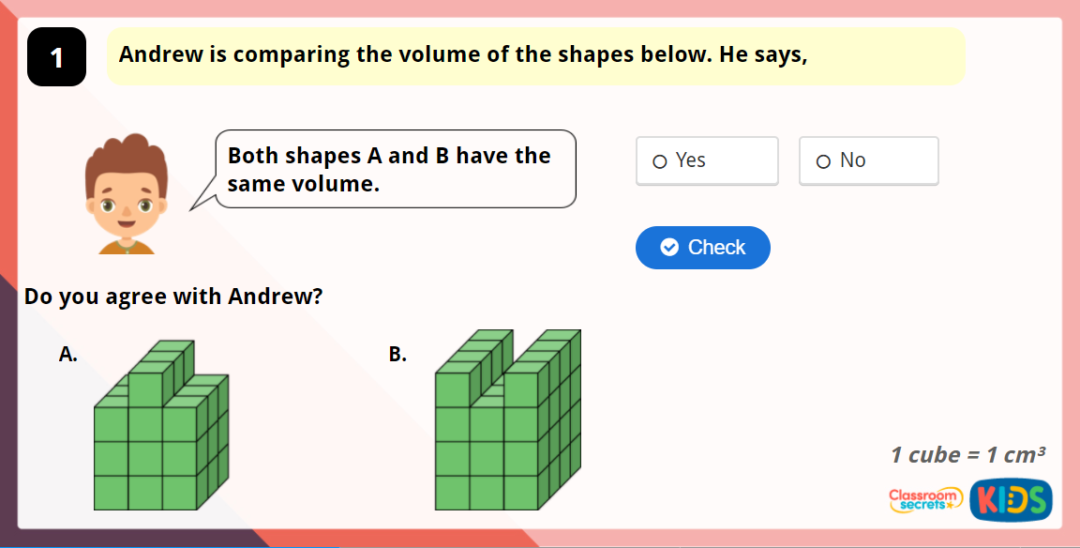 Year 5 Compare Volume Game | Classroom Secrets Kids