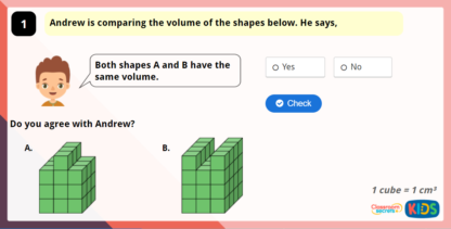 Year 5 Compare Volume Game | Classroom Secrets Kids
