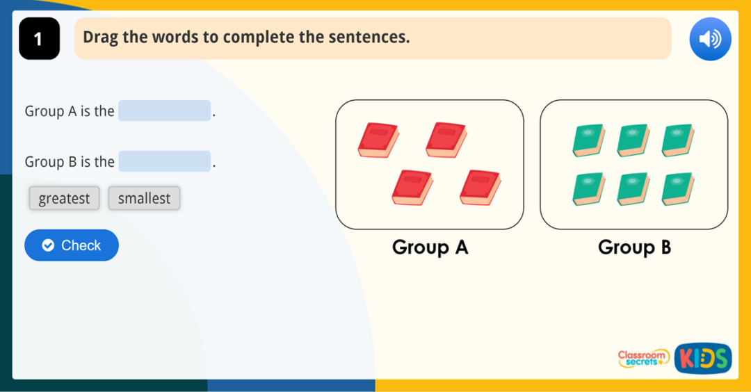 Year 1 Ordering Objects Game | Classroom Secrets Kids