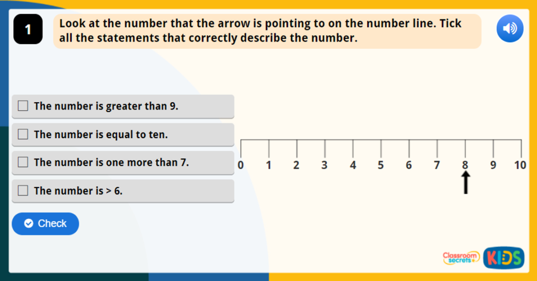 Year 1 The Number Line Game | Classroom Secrets Kids