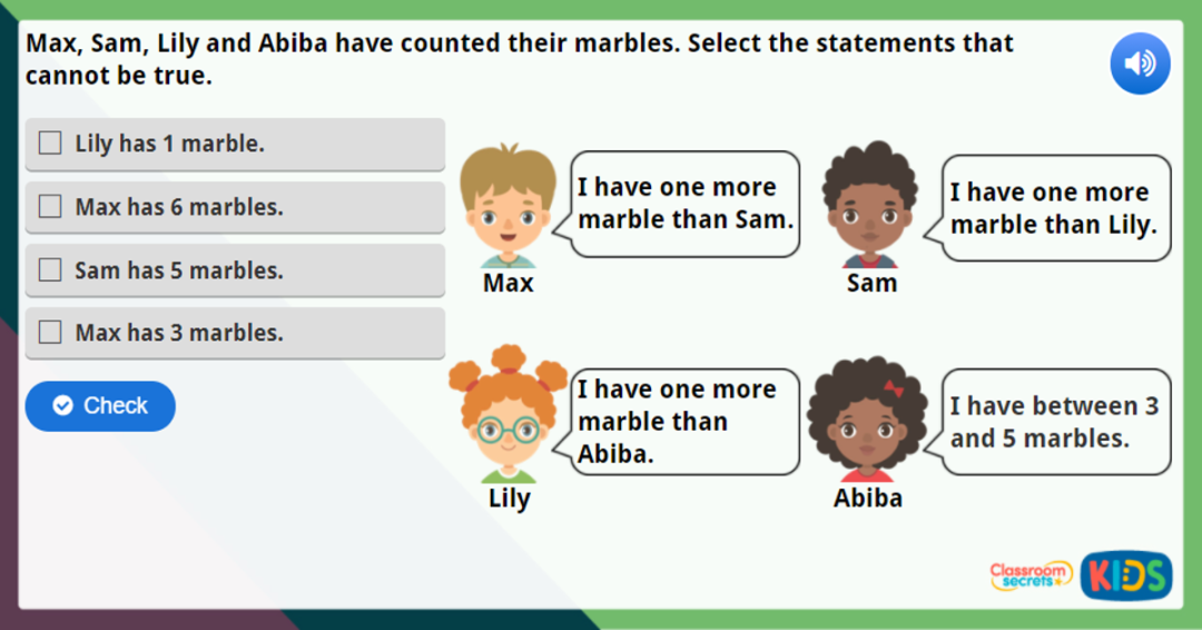 Year 1 Count One More Maths Challenge | Classroom Secrets Kids