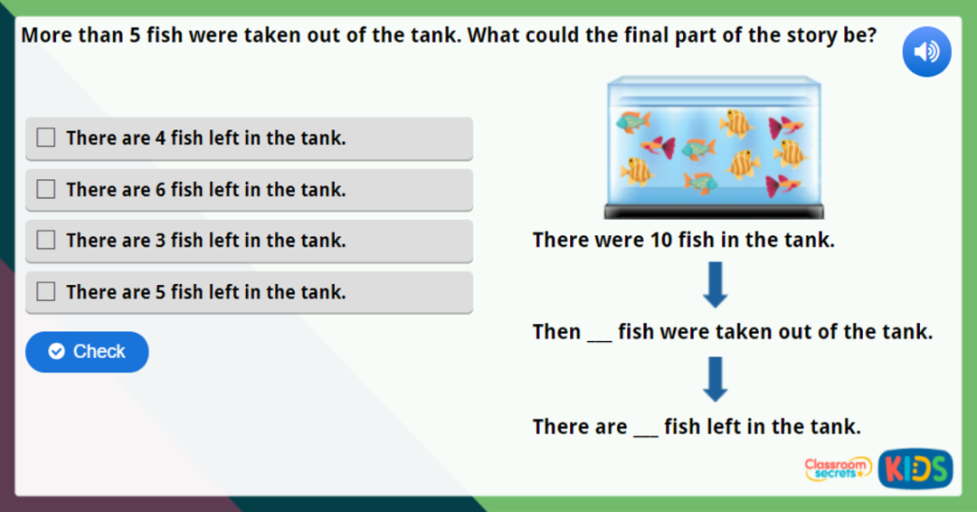 Year 1 How Many Left 1 Maths Challenge | Classroom Secrets Kids