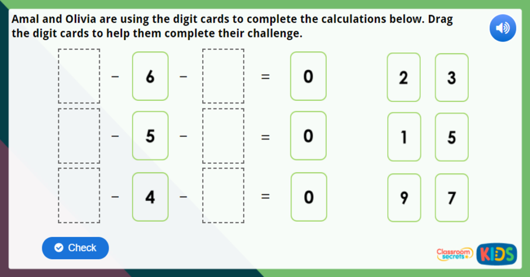 Year 1 How Many Left 2 Maths Challenge | Classroom Secrets Kids