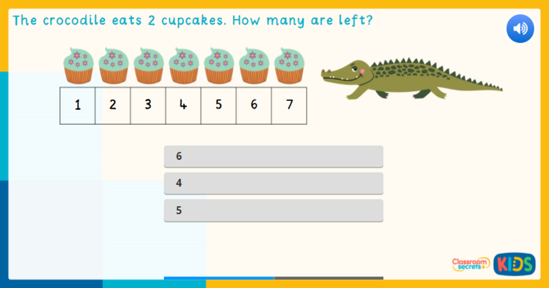 Reception Subtract by Counting Back Game | Classroom Secrets Kids