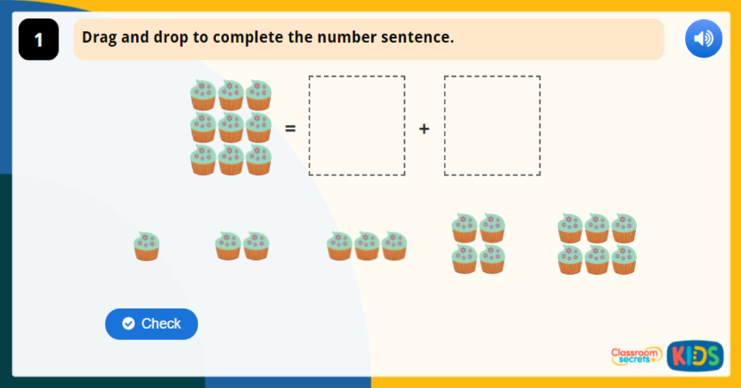 Year 1 Number Bonds within 10 Game | Classroom Secrets Kids