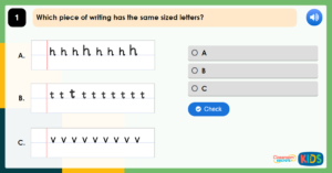 Year 1 Consistent Letter Sizes Game | Classroom Secrets Kids
