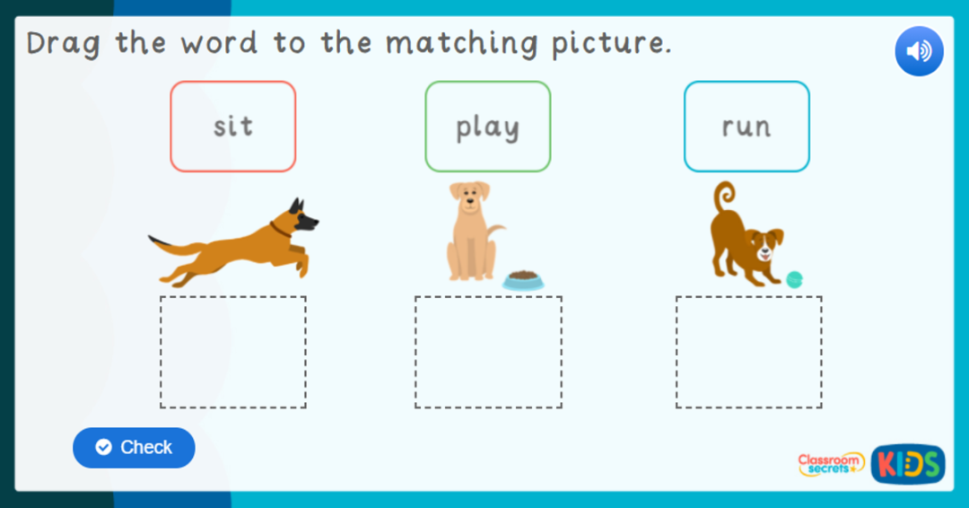 Reception Dogs Labelling Game | Classroom Secrets Kids