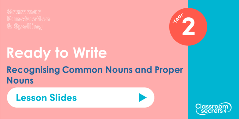 Recognising Common Nouns and Proper Nouns Year 2 Lesson Slides ...