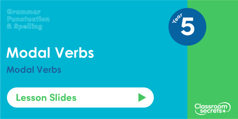 Modal Verbs | Classroom Secrets Kids