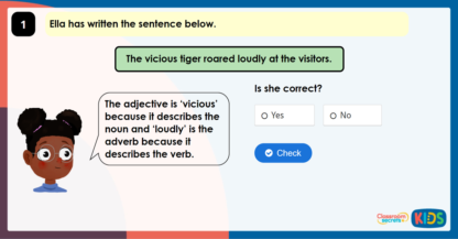 Year 6 Identifying Adjectives and Adverbs Game | Classroom Secrets Kids
