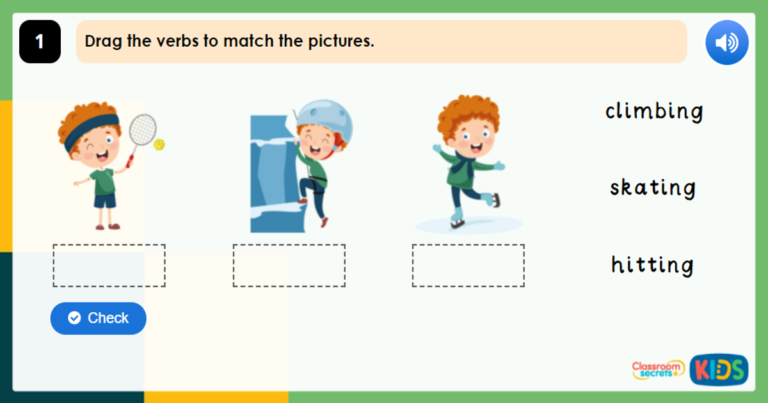 Year 1 Verbs Game | Classroom Secrets Kids