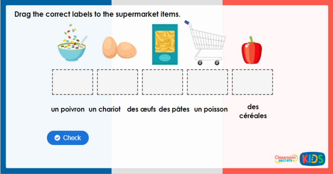 Year 4 French At the Supermarket Game | Classroom Secrets Kids