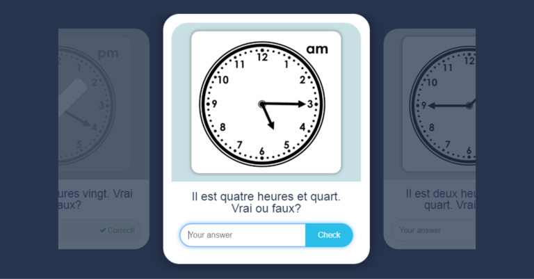 Year 5 French Telling the the Time Flashcards | Classroom Secrets Kids