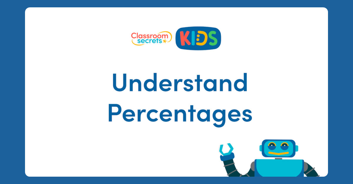 Understand Percentages Video Tutorial | Classroom Secrets Kids