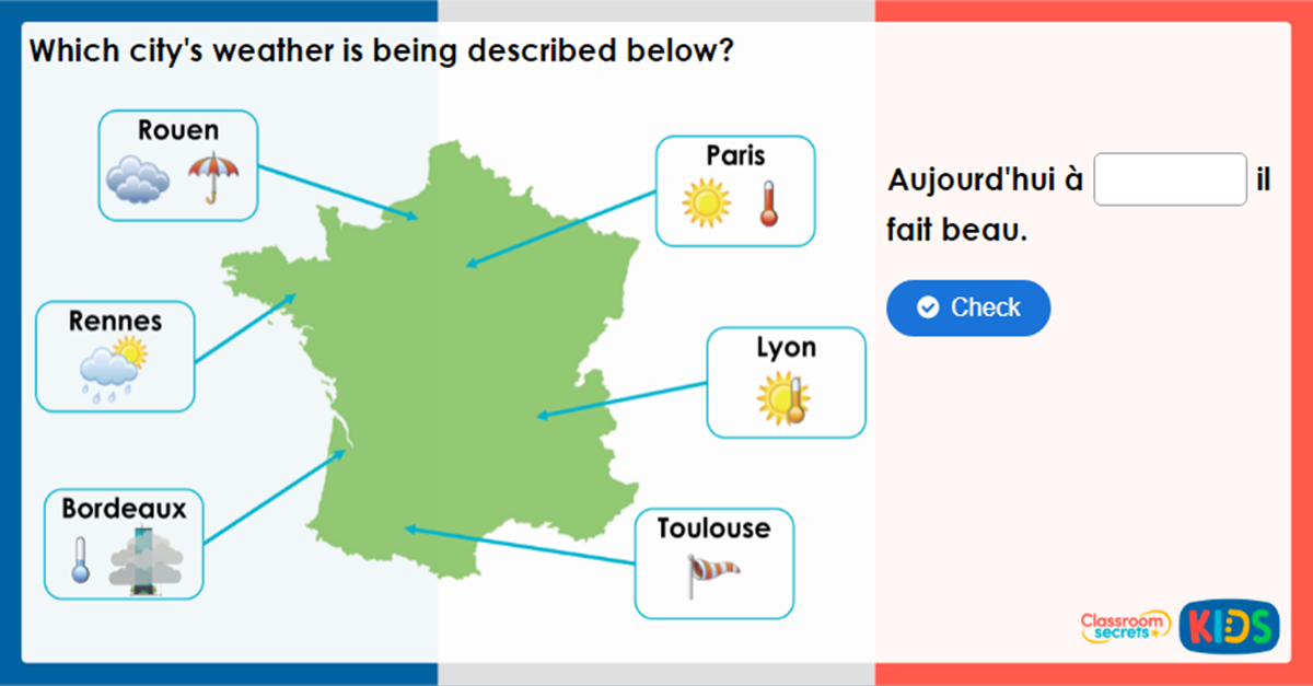 Year 3 French The Weather Game | Classroom Secrets Kids